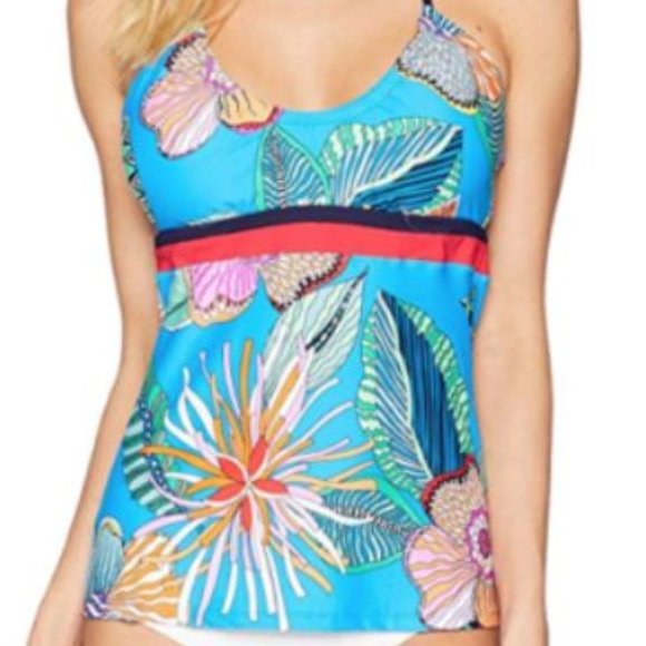 Swim | Nwt Tina Turk Tahiti Tankini Top S8 | Poshmark